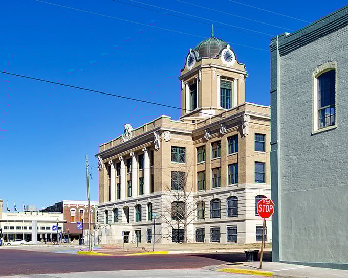 Gainesville's stone architecture stands proud against the Texas sky, a testament to craftsmanship that doesn't inflate your housing costs.