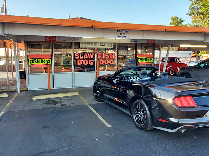 Where the covered canopy shelters both classic cars and timeless traditions of simple, satisfying drive-in dining.
