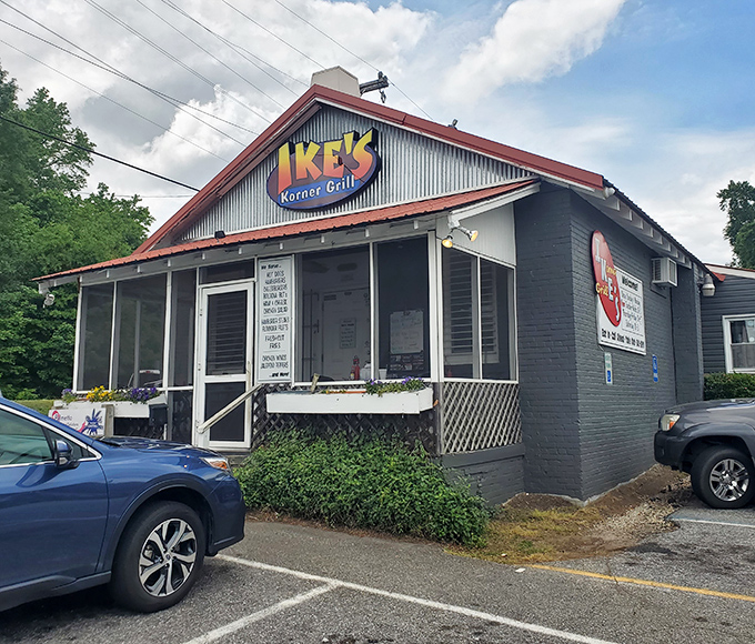 Ike's Korner Grille (Spartanburg): Those flower boxes aren't just for show&mdash;they're Ike's way of saying "Welcome home" before you've even tasted their legendary burgers.