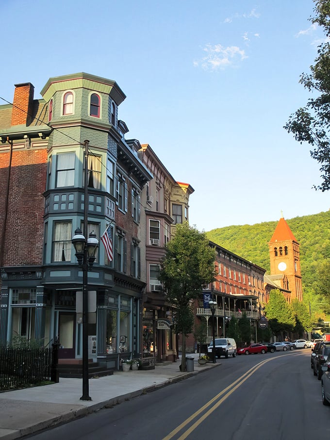 The architectural details in Jim Thorpe will have you doing double-takes. Those bay windows and ornate rooflines are the original Instagram-worthy backdrops!
