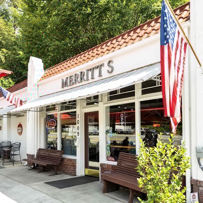 The classic white storefront of Merritt's hides sandwich wizardry that has converted thousands to the Church of Properly Made BLTs.