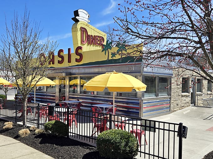 Those cheerful yellow umbrellas aren't just for show&mdash;they're beacons calling you to pancake paradise at this meticulously preserved slice of roadside Americana.