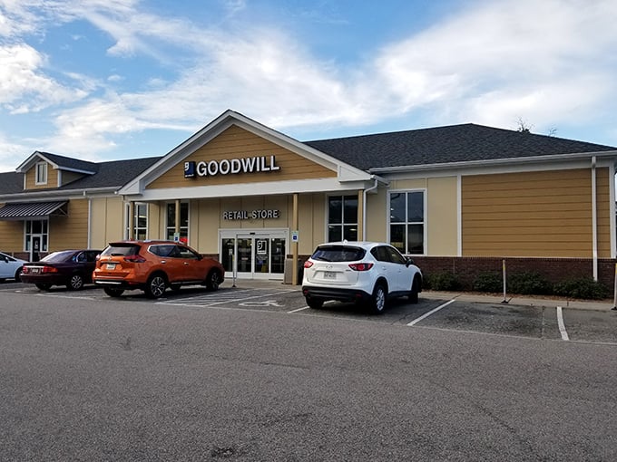 Where beach vacation castoffs become someone else's treasures. This Murrells Inlet Goodwill is surprisingly upscale.