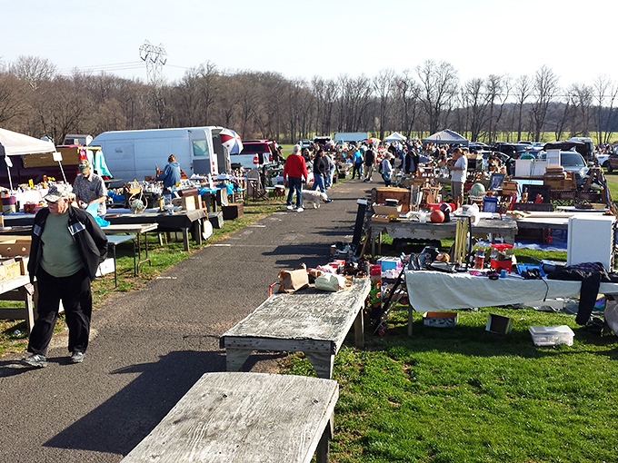 The thrill of the hunt! Early birds catch the best deals at Rice's Market, where every aisle promises new discoveries.