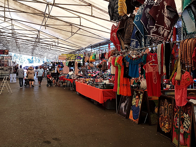 Endless rows of possibilities stretch like a shopper's version of the yellow brick road.