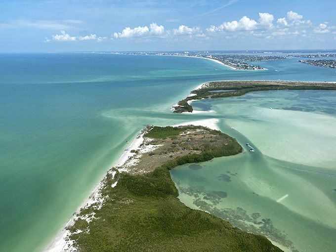 The meeting point of sky and sea at Shell Key &ndash; like finding the edge of a watercolor painting.