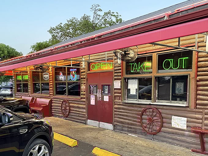 Those wagon wheels aren't just for show – they're measuring how far you'd roll for properly smoked brisket.