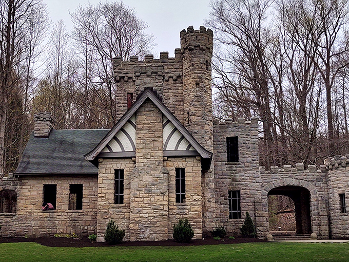Where hiking trails meet history. Nature's perfect frame for this storybook structure in Cleveland Metroparks.