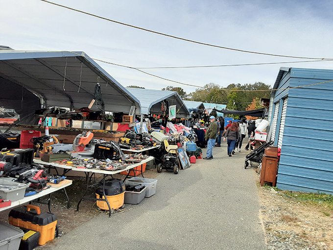 No elbow-bumping here! The Barnyard's spacious layout lets you browse without that "sardines in a can" feeling other flea markets perfect.