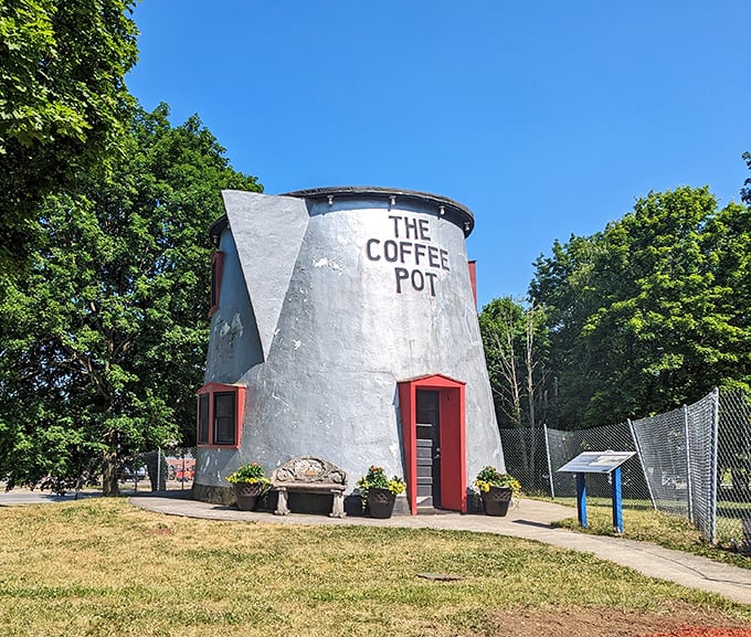 The Coffee Pot: That moment when you ask for a large coffee and the barista takes you literally. This pink-handled pot would satisfy Paul Bunyan's caffeine fix!