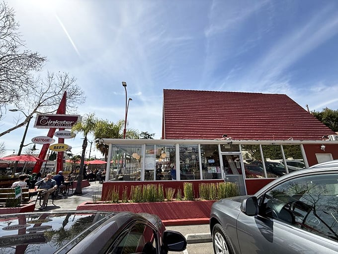 Celebrating 16 years of sandwich excellence under that unforgettable red roof&mdash;Eagle Rock's meaty masterpiece headquarters.