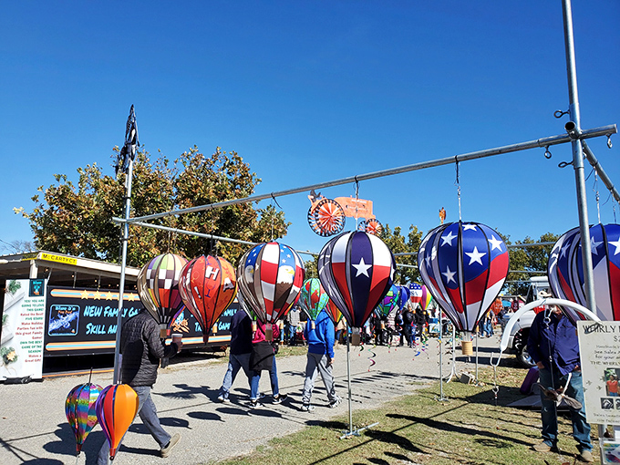Texas pride flies high with these colorful hot air balloons. A perfect souvenir for those who want to take home a piece of the Lone Star sky.
