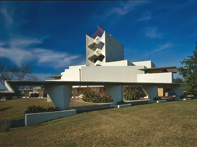 Frank Lloyd Wright's Annie Pfeiffer Chapel looks like it landed from the future, despite being built decades ago &ndash; architectural time travel at its finest.