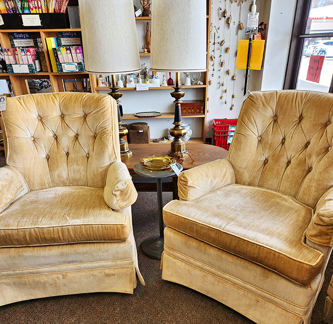 These golden velvet time machines have witnessed decades of conversations. What stories would they tell if cushions could talk?