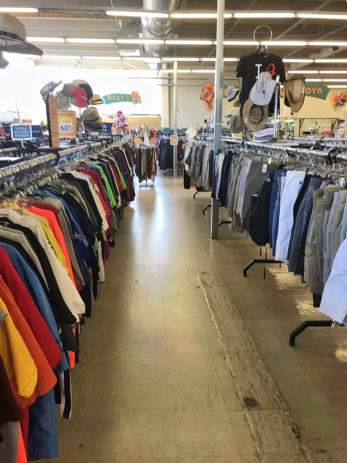 Fashion paradise where every rack holds potential wardrobe magic at prices that won't break the bank. 