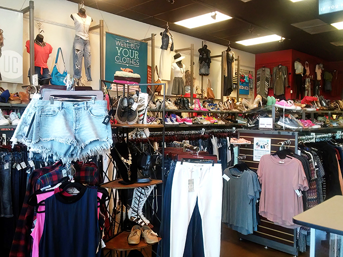 Racks overflow with contemporary styles that prove yesterday's impulse purchases become today's incredible bargains.