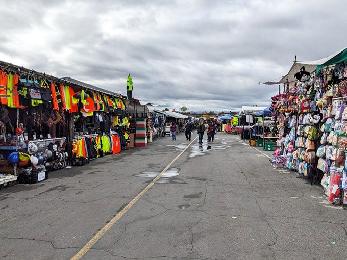 Where shoppers become explorers. Rain or shine, the hunt for deals continues under these sprawling canopies.