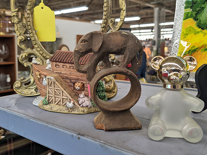 One person's dusty knickknack is another's mantelpiece masterpiece. That wooden elephant has stories to tell from journeys far and wide.