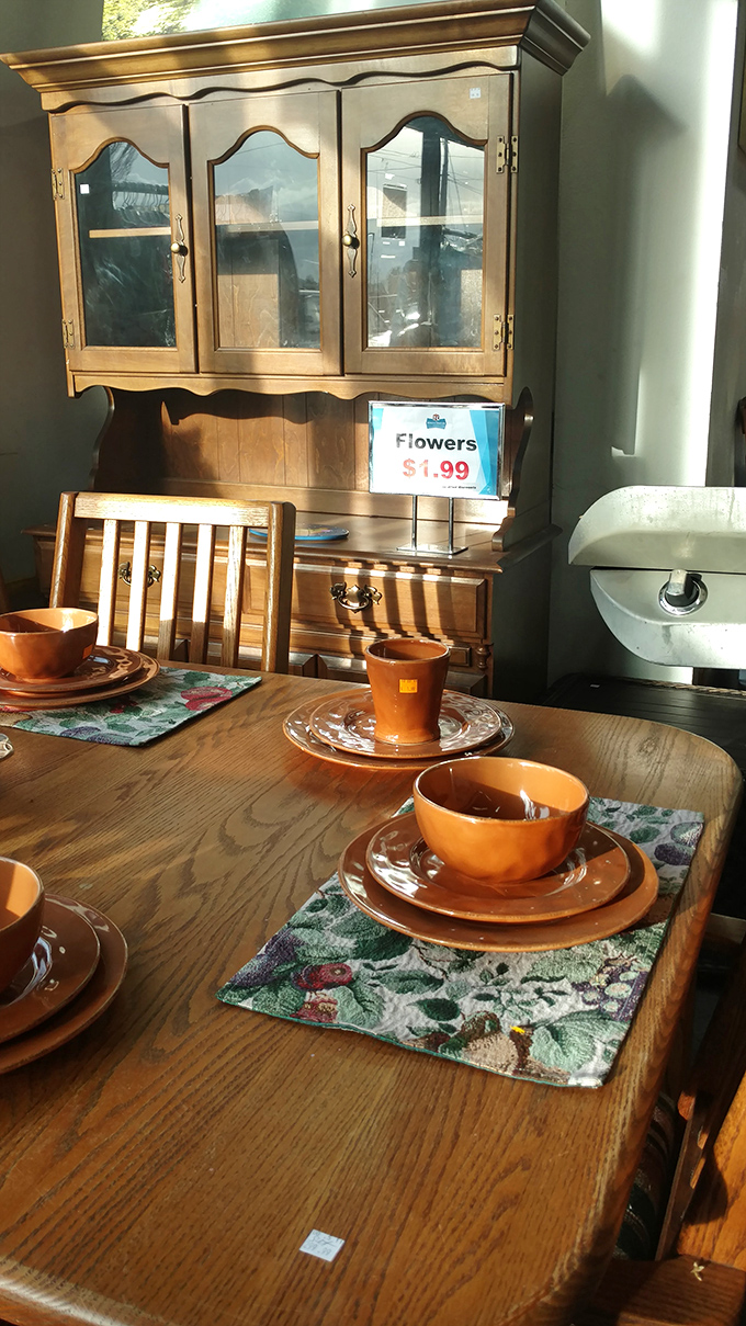 This dining set isn't just furniture&mdash;it's a time machine waiting to transport your family dinners back to a simpler era of conversation.