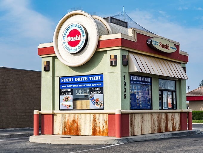 Only in California would you find drive-thru sushi that's actually worth the detour. Fast food that won't make your cardiologist speed-dial you!