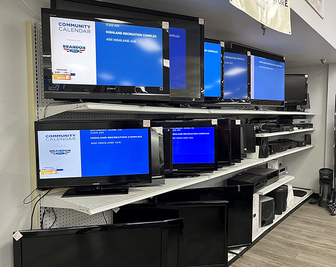 Yesterday's high-tech treasures line the shelves like a museum of recent nostalgia, offering second chances to electronics that still have plenty to give.