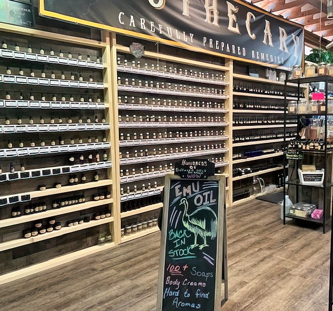 Nature's pharmacy on full display. Rows upon rows of remedies that would make your grandmother say, "I told you so!"