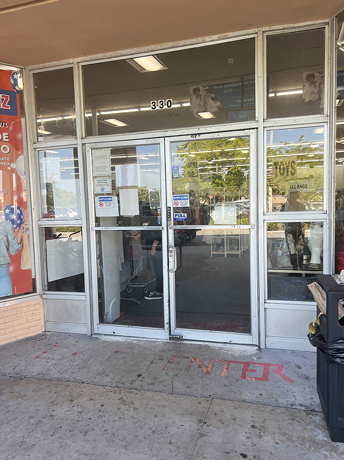 This entrance has witnessed thousands of empty-handed hopefuls enter and exit with arms full of unexpected treasures and lighter wallets.