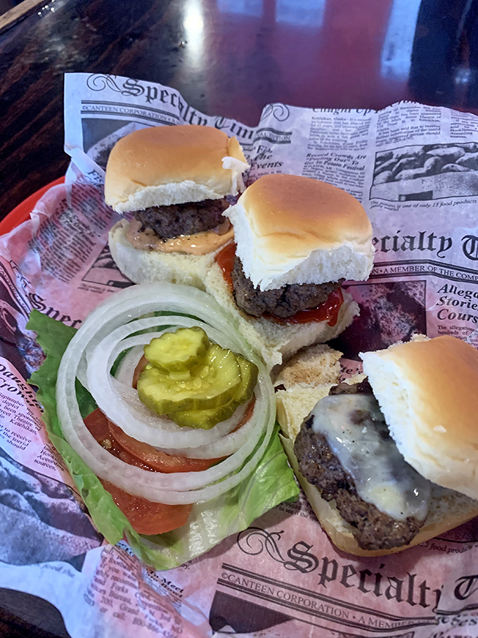 Sliders at a Local Eatery: These aren't just mini burgers&mdash;they're handheld happiness. Perfectly sized for sampling several without the commitment issues of a full burger.