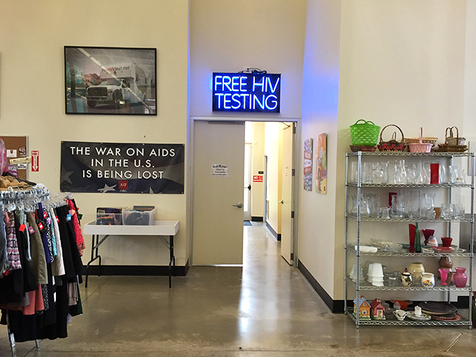 Beyond bargains, this thrift store offers free HIV testing services, making it a true community resource center disguised as a shopping paradise.