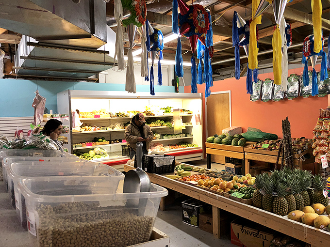 Farm-fresh meets global flavors in the produce section. Those pineapples didn't travel far to offer you a taste of tropical sweetness right in Delaware.