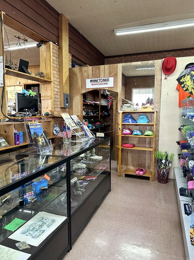 The gift shop is a time capsule of dinosaur memorabilia where you'll find everything from educational fossils to delightfully tacky souvenirs.
