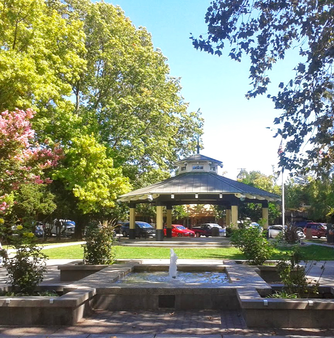The historic plaza gazebo stands as Healdsburg's beating heart, where locals gather for everything from farmers markets to impromptu afternoon naps.