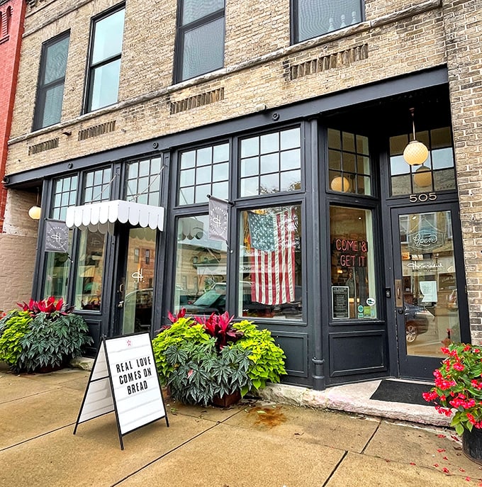 "Real love comes in bread" proclaims the sign, and after one bite of their fresh-baked goods, you'll be writing sonnets to sourdough too.