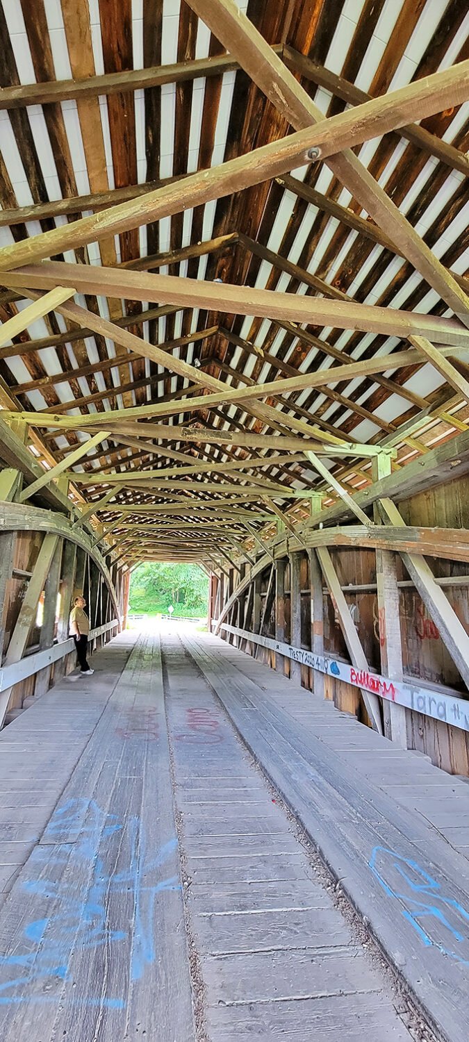 Look up! The intricate wooden lattice work overhead isn't just architectural showing off&mdash;it's 19th-century engineering genius at work.