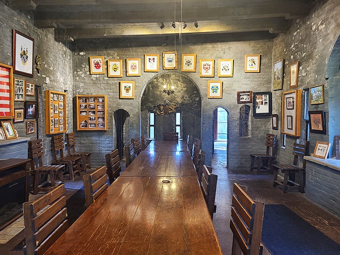 Knights once gathered around tables like this one&mdash;well, not in Ohio, but Harry Andrews' attention to detail makes you believe they might have!