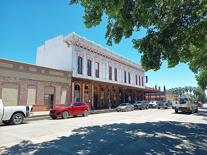 These historic storefronts have witnessed California's evolution from Gold Rush to tech boom, maintaining their dignified brick facades through it all.