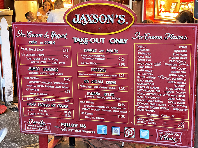 Studying Jaxson's menu board is like reading a novel where every ending is deliciously happy. Choose your own adventure!