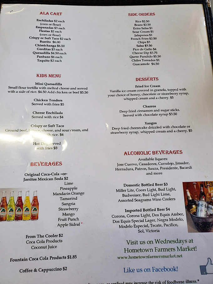 The menu reads like a greatest hits album of Mexican cuisine. No molecular gastronomy here&mdash;just the classics done right.