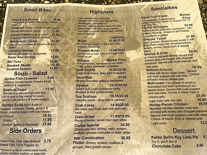 A menu that reads like poetry to seafood lovers &ndash; simple preparations letting the ocean's bounty shine. 