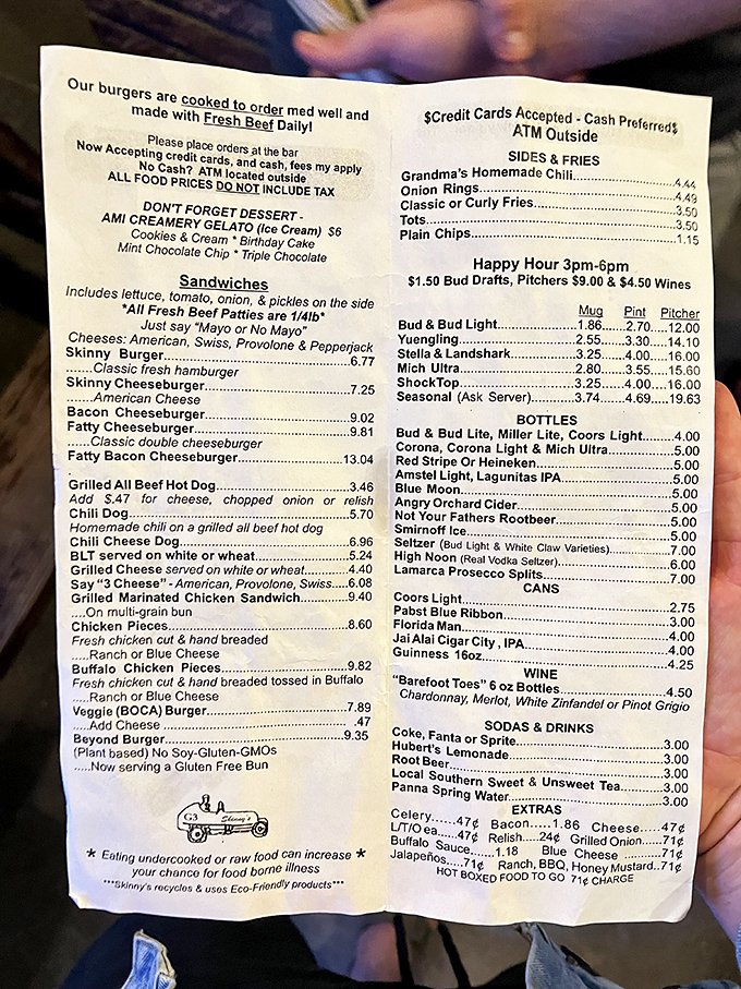 A menu that hasn't changed since flip phones were cutting-edge technology. When you've perfected simplicity, why mess with it?
