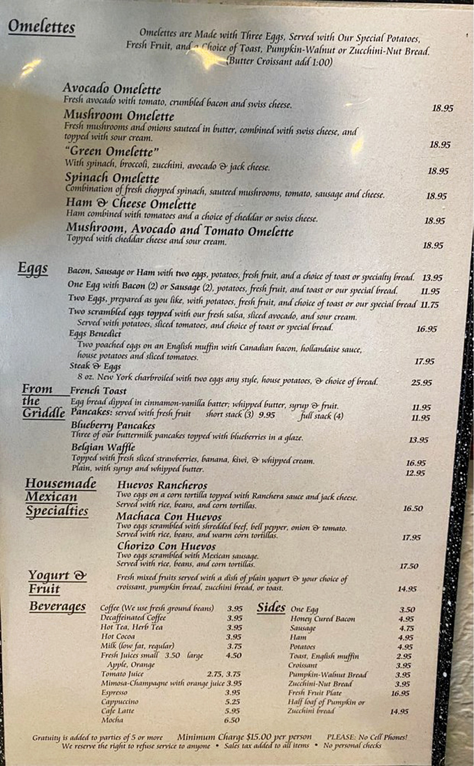 The menu reads like a love letter to breakfast classics&mdash;each option more tempting than the last.