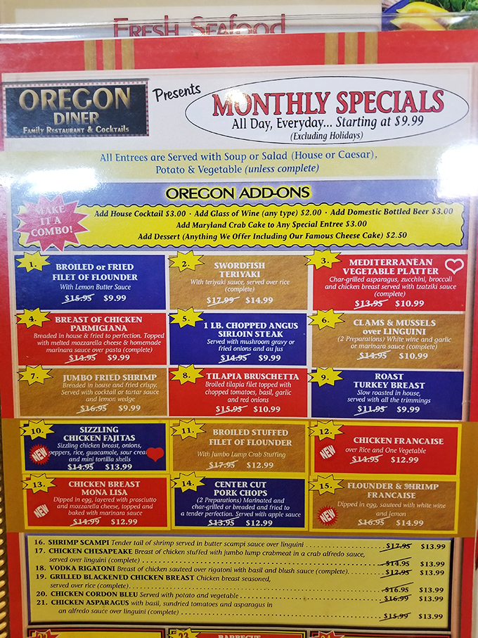 This menu isn't just reading material&mdash;it's a roadmap to happiness. Monthly specials that make decision anxiety a delicious problem to have.