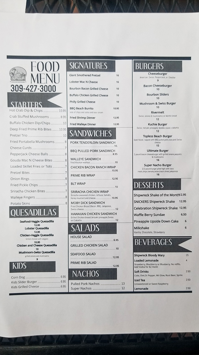 The menu reads like a love letter to comfort food&mdash;from that legendary Giant Smothered Pretzel to loaded nachos and decadent Shipwreck Shakes.