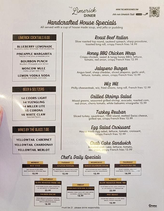 A menu that reads like a love letter to comfort food. From Jalape&ntilde;o Burgers to Turkey Reubans, each dish promises a delicious escape from the ordinary.