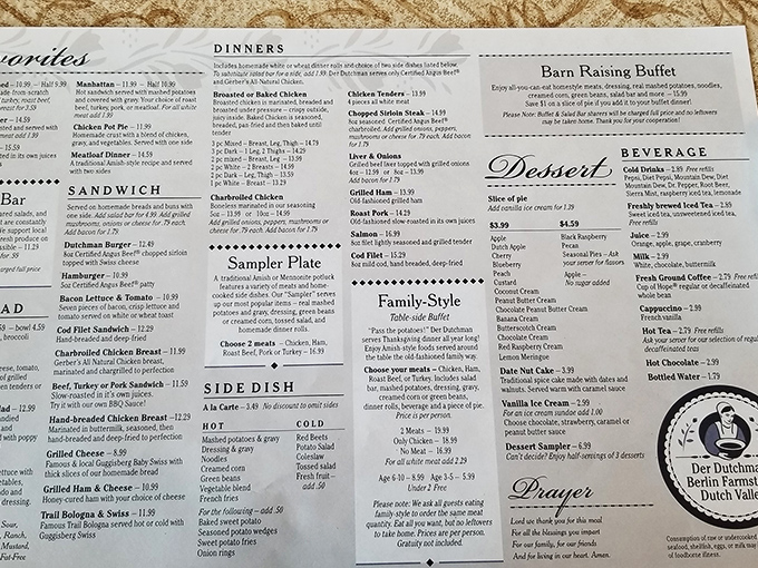 A menu that reads like a love letter to Midwestern comfort food classics.