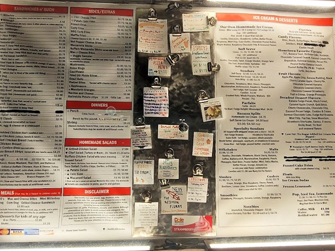 This menu isn't trying to impress you with fancy words &ndash; it's letting the food do the talking. Decisions, decisions!