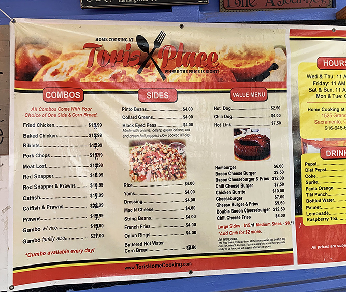 A menu that doesn't need fancy fonts or pretentious descriptions&mdash;just honest food that speaks for itself.