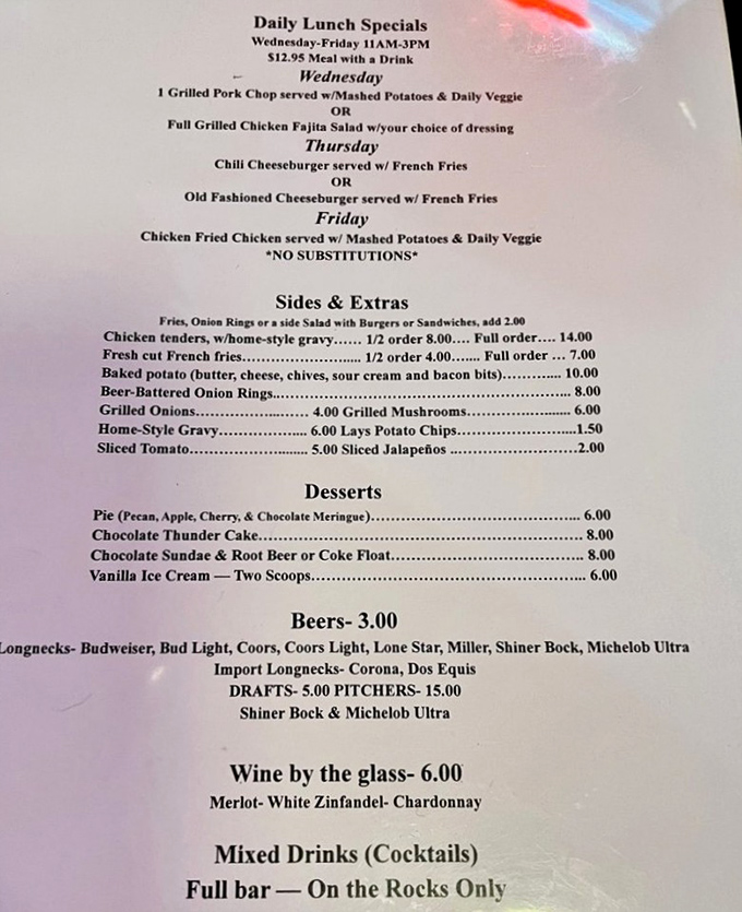 The menu reads like a love letter to comfort food classics &ndash; each special promising the kind of satisfaction money usually can't buy.