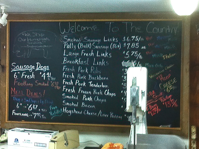 This chalkboard menu isn't trying to impress you with fancy fonts or fusion cuisine&mdash;it's the culinary equivalent of "we don't need to dress up, we know we're good." 