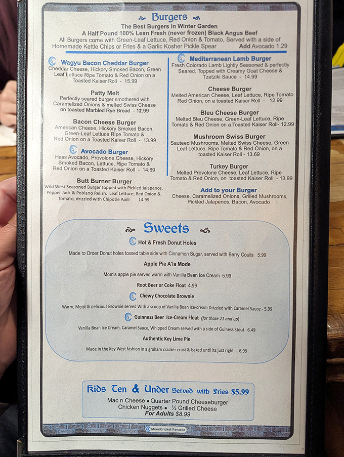 A menu that reads like a love letter to comfort food &ndash; those burgers might just make you forget you came for coffee.